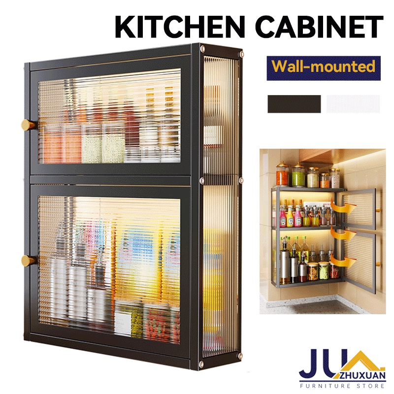 Seasoning storage cabinet kitchen wall-mounted storage cabinet free ...