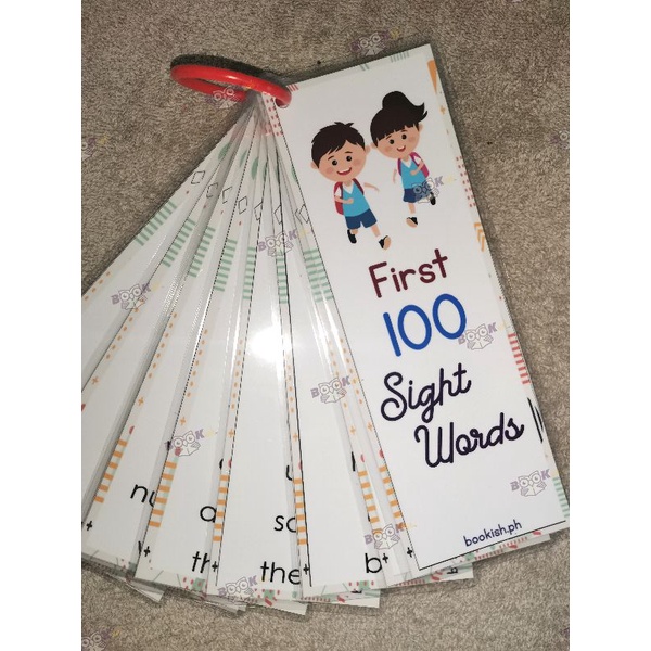 Educational First 100 Sight Words Strips for Kids | Laminated | Shopee ...