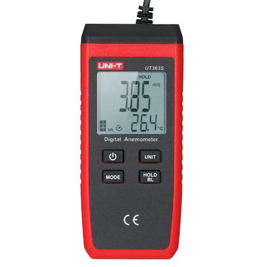 UNI-T UT363S / UT363BT Mini LCD Digital Anemometer Handheld Wind Speed ...