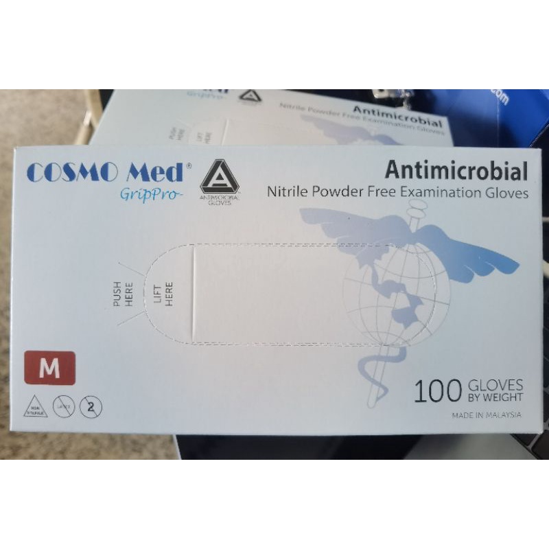 Cosmo Med Antimicrobial Medical Gloves | Shopee Singapore