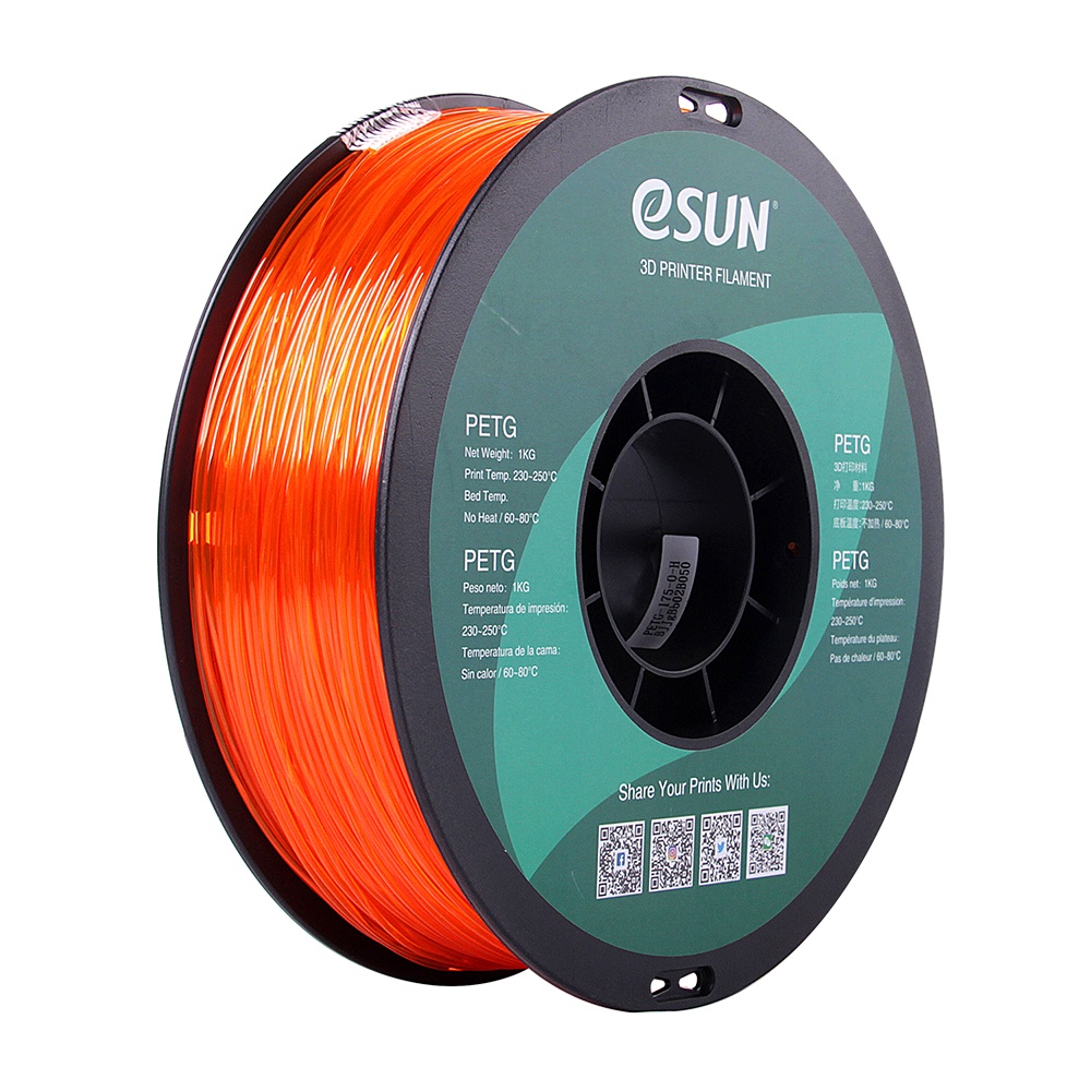 eSUN PETG 1.75mm 3D Printing Filament 1KG Spool Roll Material For FDM ...