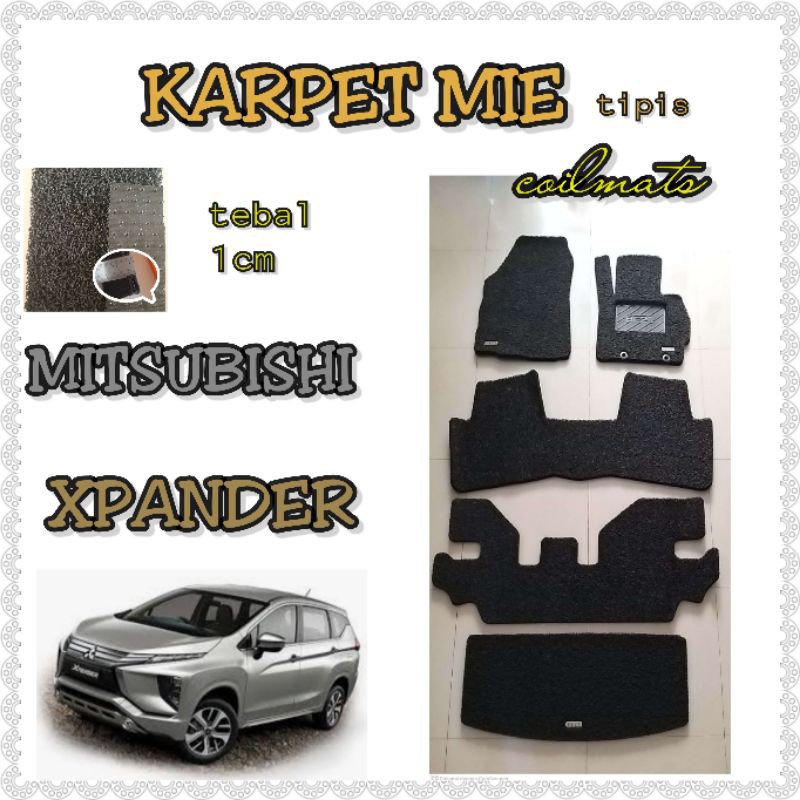 Coilmats vermicelli noodle carpet, xpander car mat, full set | Shopee ...