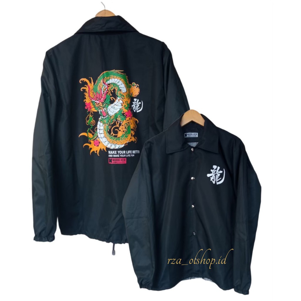 Cool Coach Jacket Men Dragon Barong Coachute Coach Jacket Men Premium ...