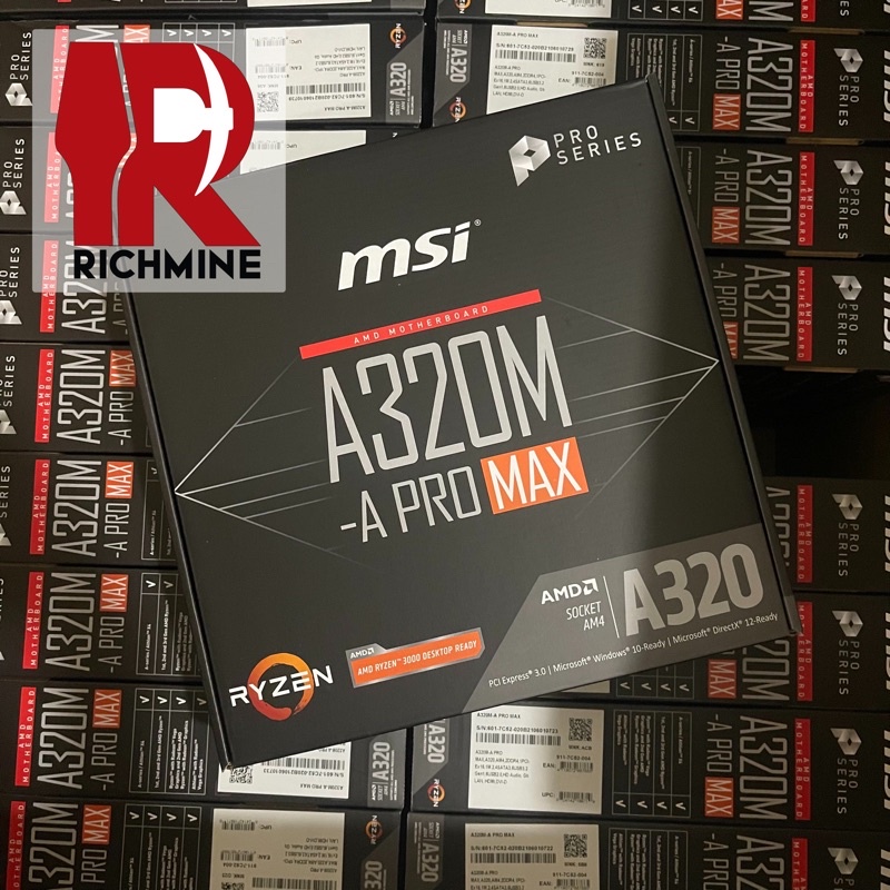 MSI A320M-A PRO MAX A520M-A PRO Motherboard AMD AM4 Ryzen M-ATX ...