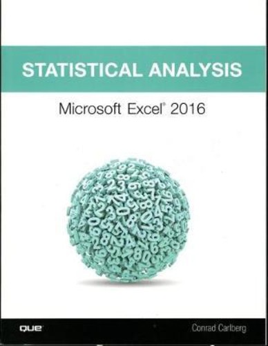 Statistical Analysis : Microsoft Excel 2016 by Conrad Carlberg (US edition, paperback) | Shopee ...