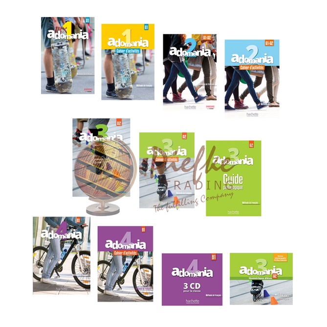 Adomania 1, 2, 3, 4 : Student Book, workbook, Teachers Guide, Audio ...