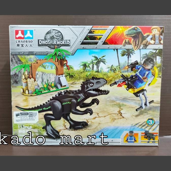 Lego Jurassic World Dinosaurs Dino T-Rex Indominus Red Dino Toy ...