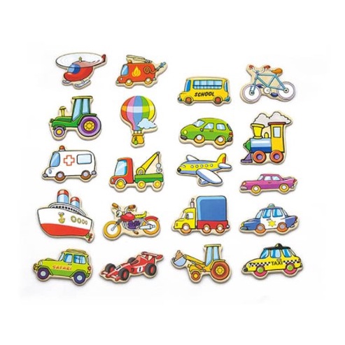 Viga: Wooden Magnetic Vehicles - 20 Pieces [KYDZ International - SG ...