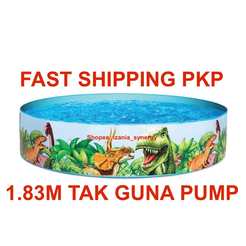 BESTWAY KOLAM MANDI BESAR TAK GUNA PUMP KIDS PADDLING SWIMMING POOL ...