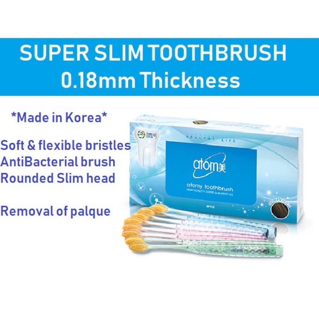 Atomy Superslim toothbrush (2 pcs) | Shopee Singapore