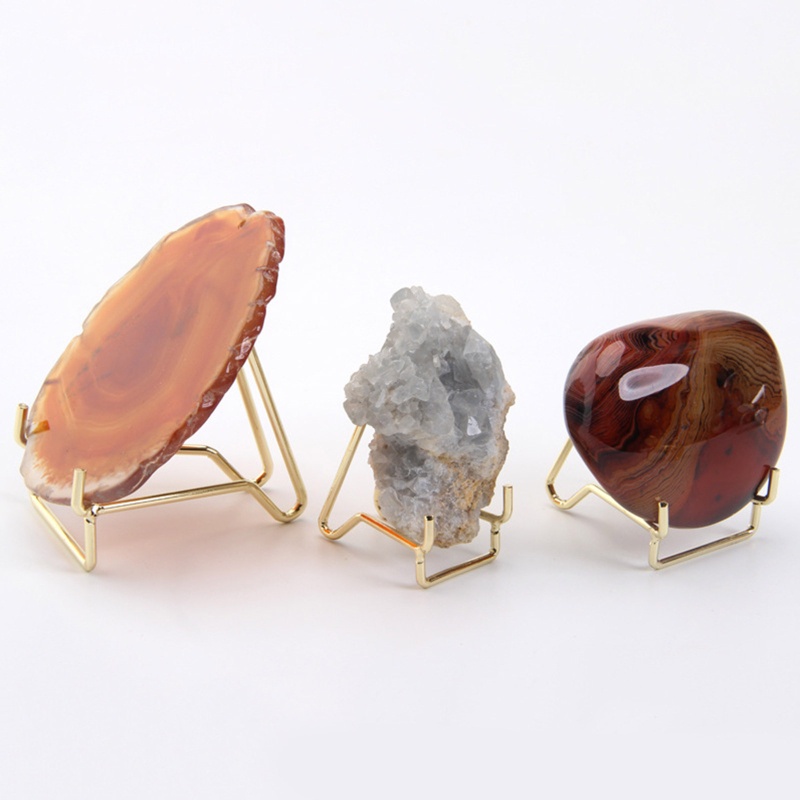 FE Gemstones Display Rack Handmade Metal Stand for Minerals and Rock ...