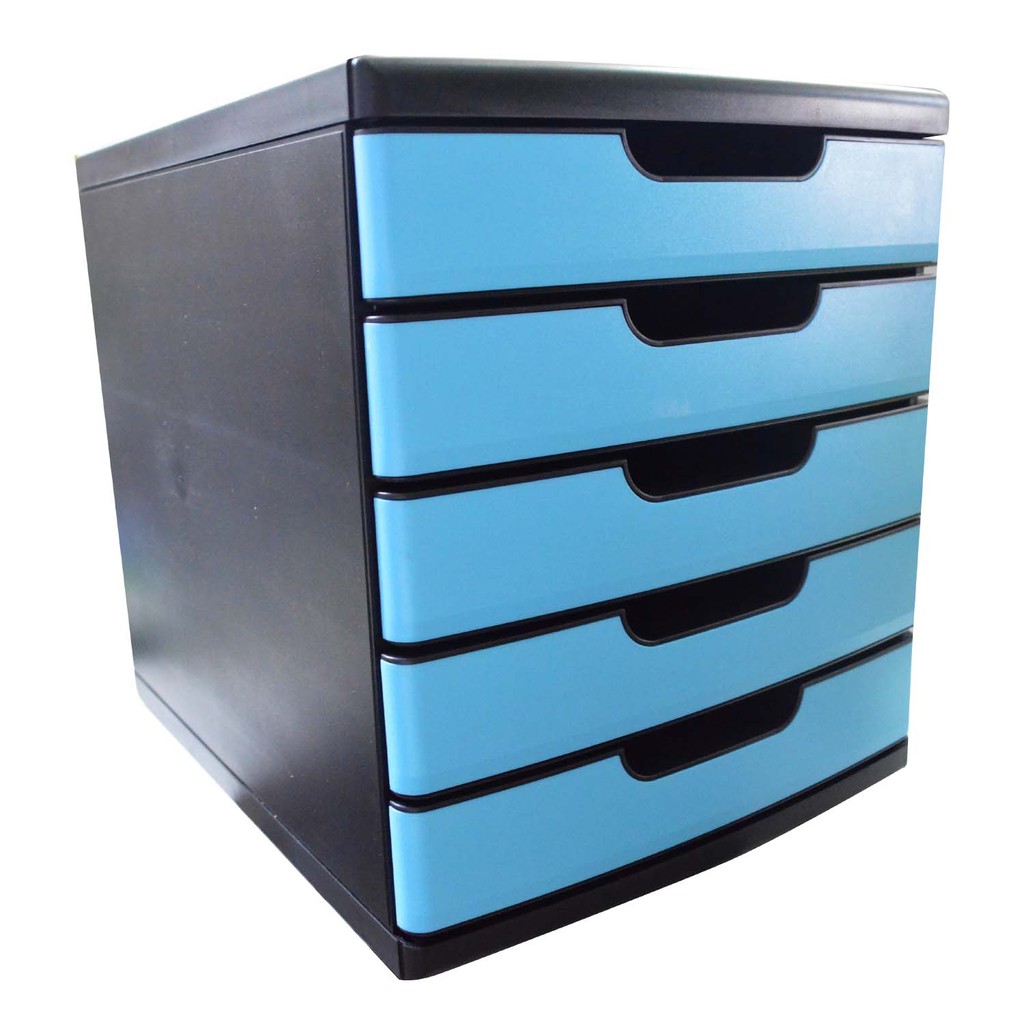 NISO 5-TIER DOCUMENT DRAWER (BLUE) | Shopee Singapore