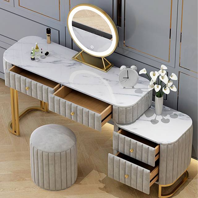 Nordic luxury dressing table with storage cabinets dresser dressing ...
