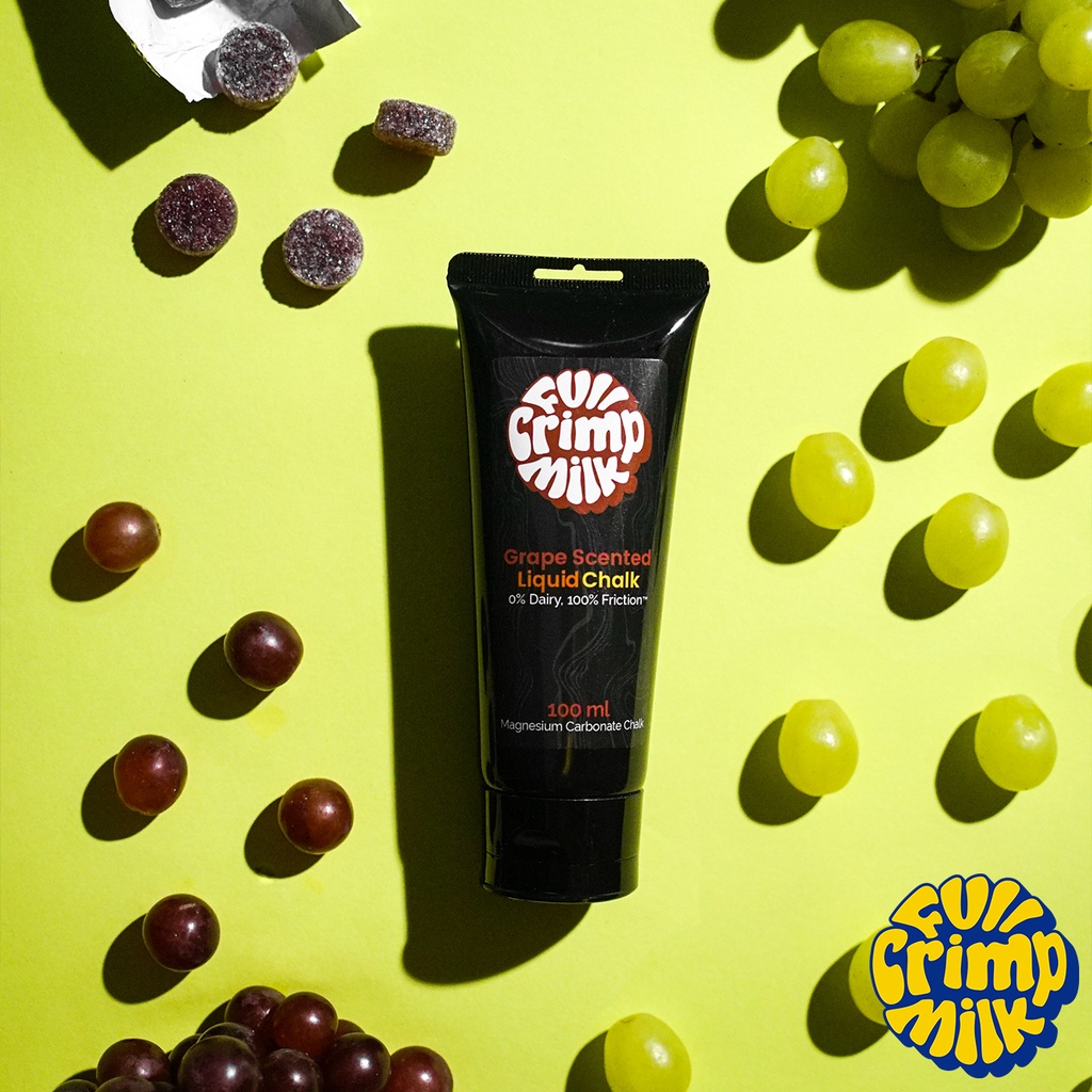 Full Crimp Milk 🍇 Grape Scented Liquid Chalk | Climbing, Bouldering ...