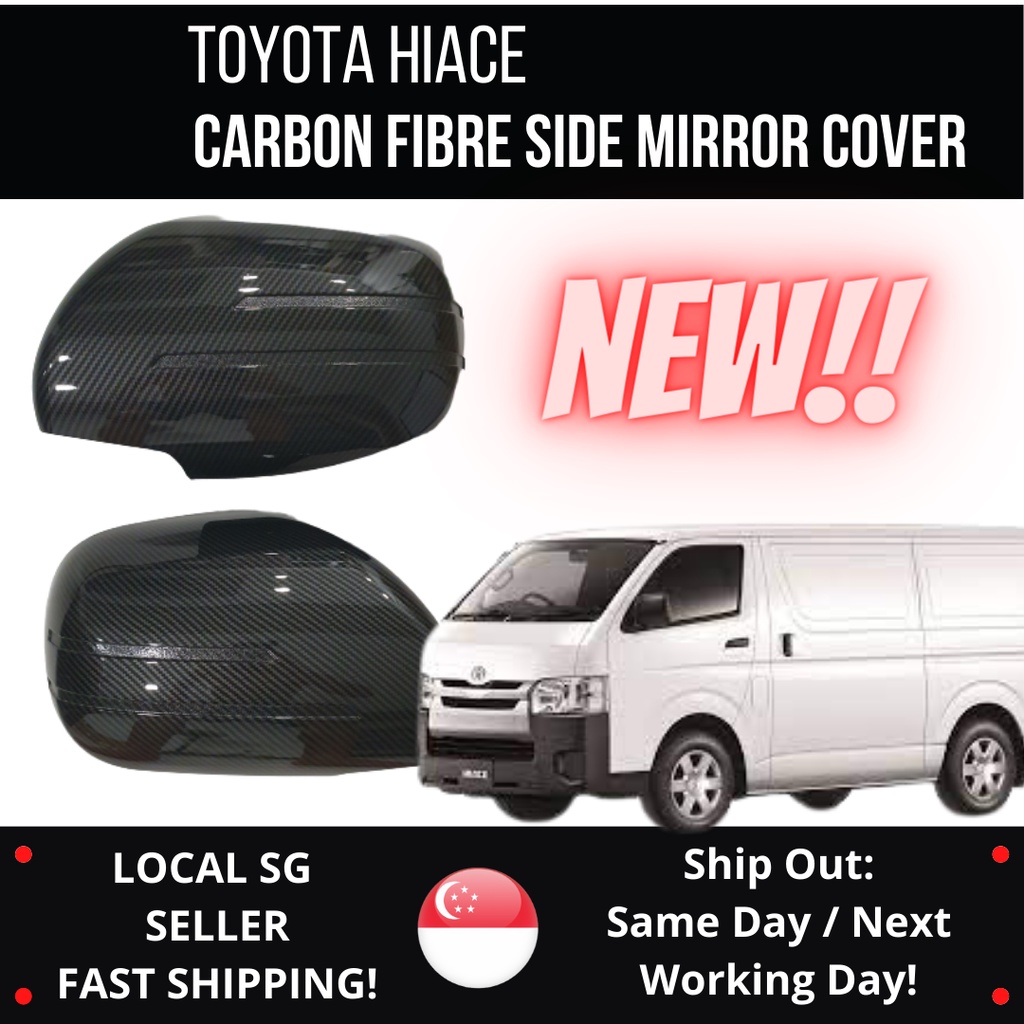 Toyota Hiace Side Mirror Cover CF Print Trim | Shopee Singapore