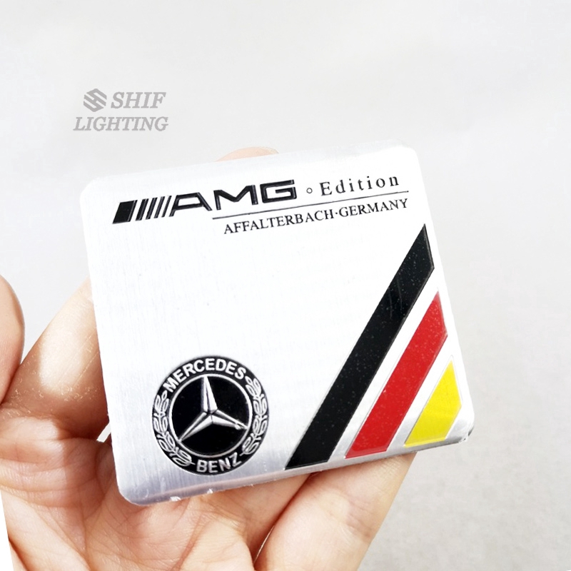 1 x Aluminum AMG EDITION Logo Car Auto Decorative Emblem Badge Sticker ...