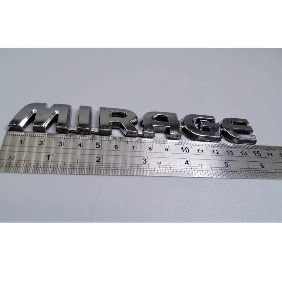 MIRAGE WORDING EMBLEM LOGO CAR MITSUBISHI PROTON WIRA MIVEC UNIVERSAL ...