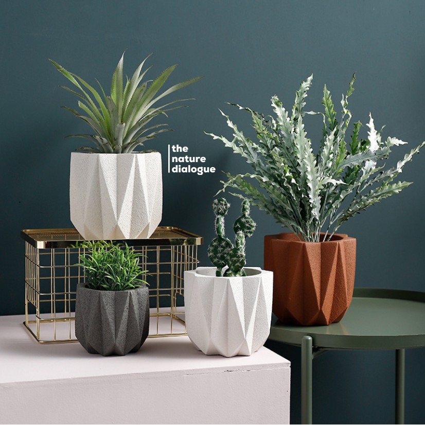 [ Nordic Geometric Design Ceramic Pots ] Ceramic Planter / Succulent ...