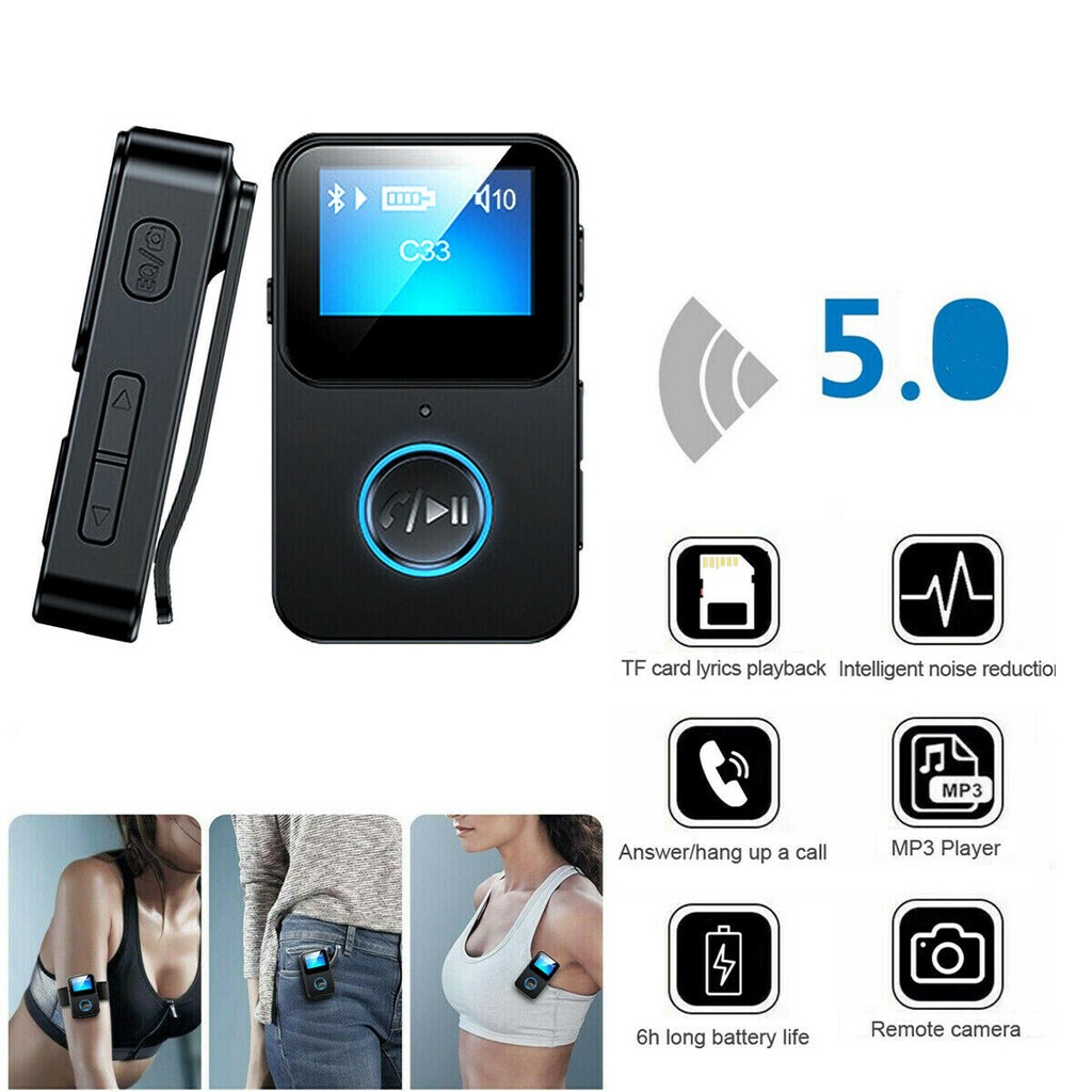 Spot 2022 Bluetooth MP3 Player with AUX Audio Adapter and Remote Camera ...