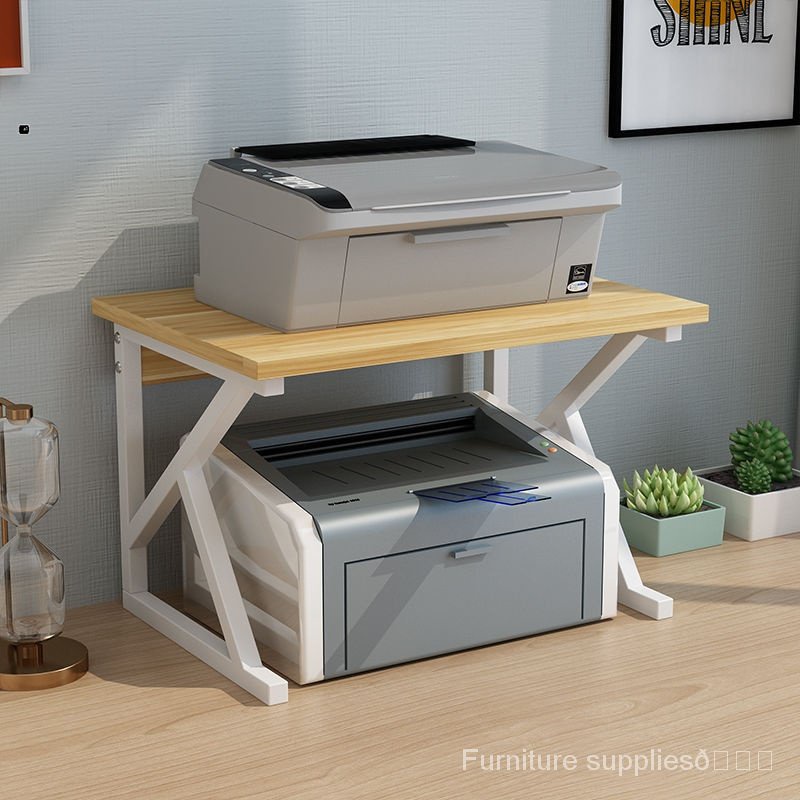 Office printer stand Desktop copier stand Double storage rack ...