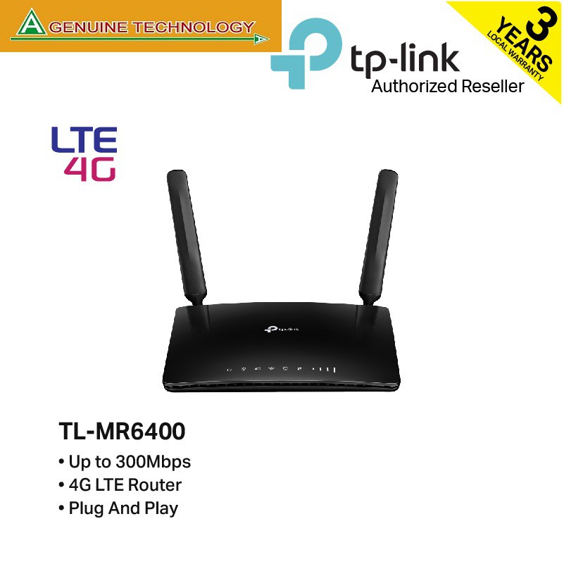 TP-Link TL-MR6400 300Mbps Wireless N 4G LTE Router | Shopee Singapore