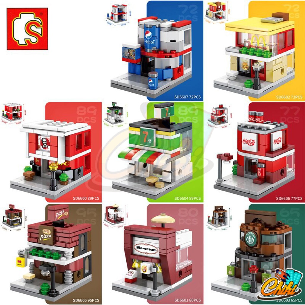 Building Block Set Sembo streetview Shop (Smallsize) | Shopee Singapore