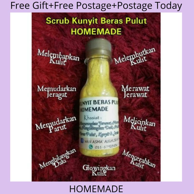 Best HOMEMADE EXFOLIATE 100% PULUT RICE SCRUB | Shopee Singapore