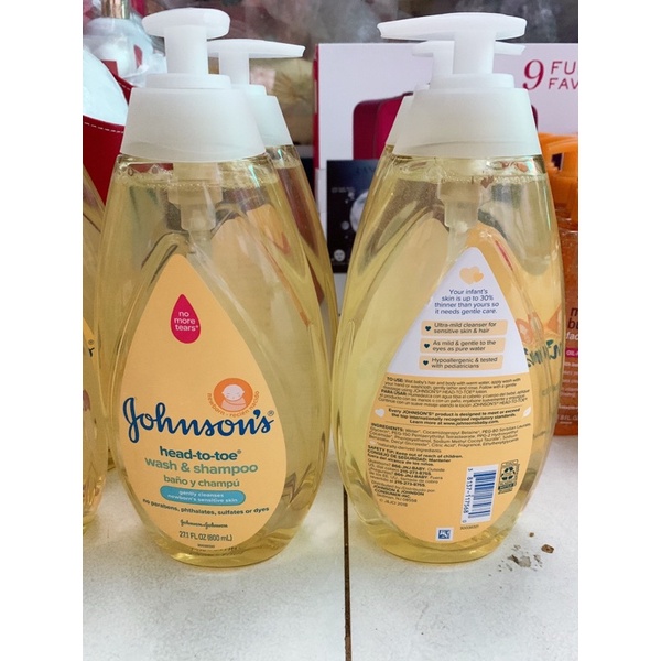 Johnson's HEAD TO TOE Baby Shower Gel 800ML | Shopee Singapore