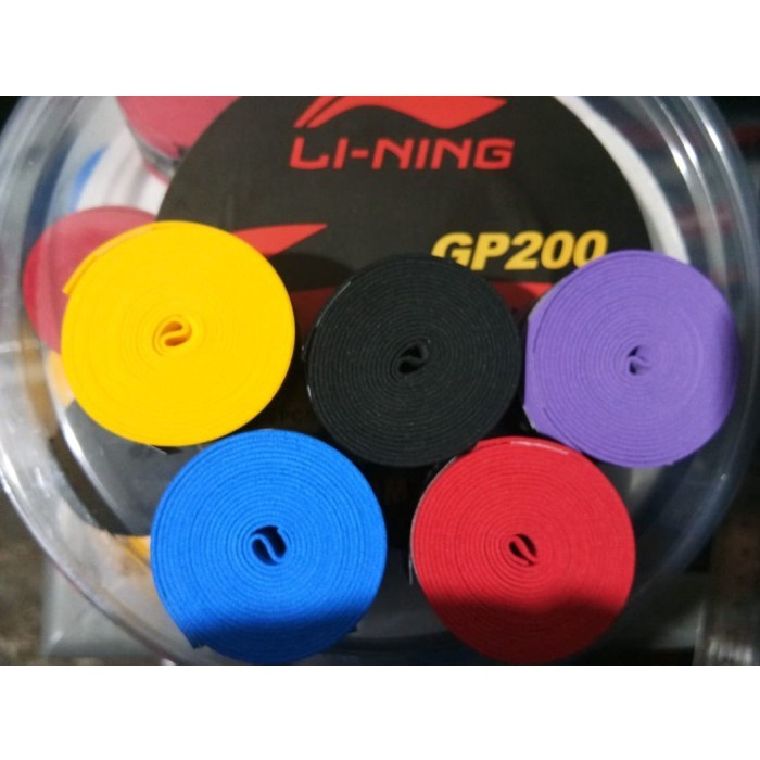 BADMINTON GRIP LINING ROUND THIN GP 200 GP200 SOFT 1 BOX CONTAINS 60PCS ...