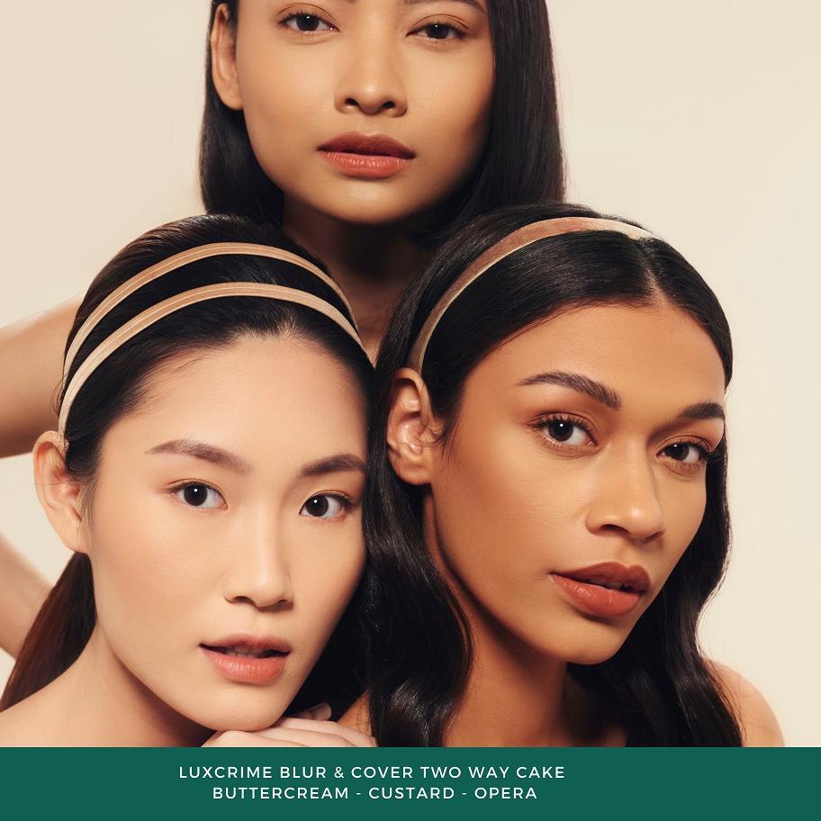 Limited - Luxcrime Blur & Cover Two Way Cake in Opera., | Shopee Singapore