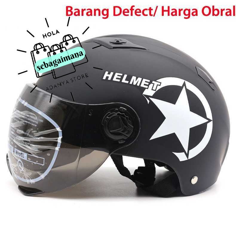Sell Sale DEFECT ZORO Helmet Electric Scooter Bike Half Face Visor ...