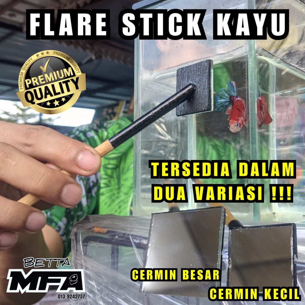 WOODEN TRACK FISH FLARE STICK - LARGE AND SMALL MIRRORS | Shopee Singapore