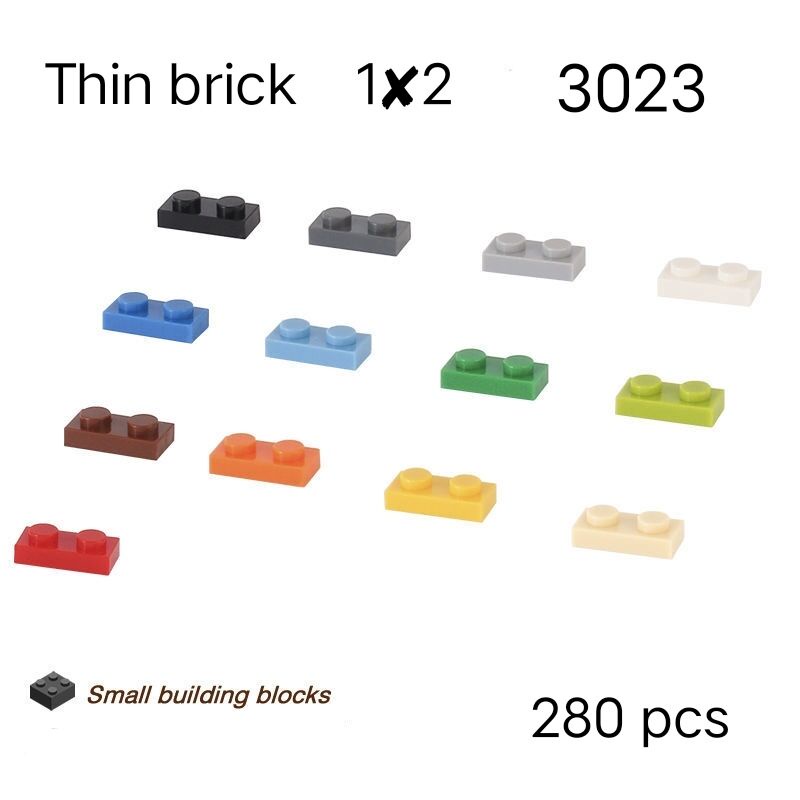 Compatible with Lego Small Particles DIY Bulk 3023 Spare Parts 1x2 Thin ...