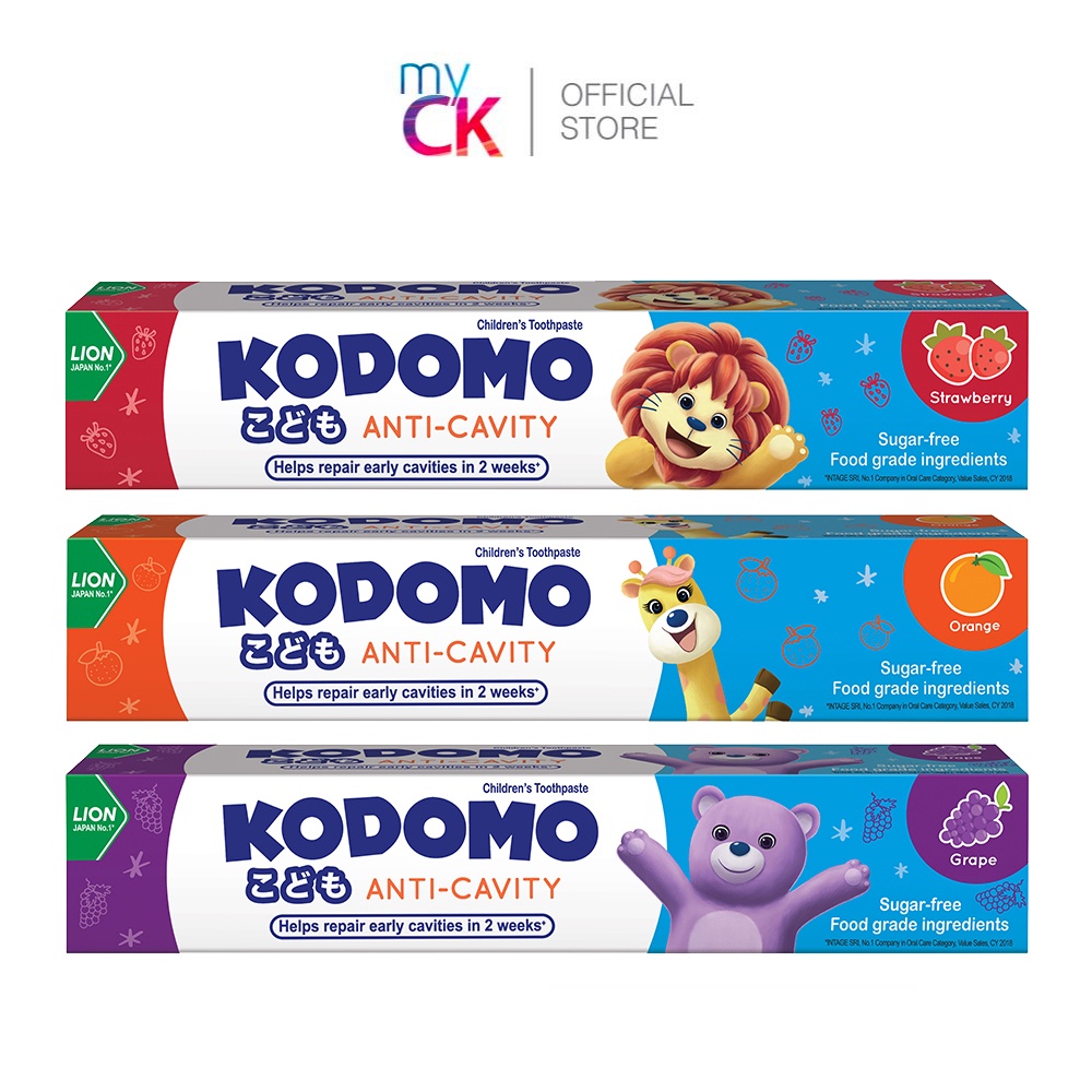 (Bundle of 3) Kodomo Anti Cavity Toothpaste 80g | Shopee Singapore