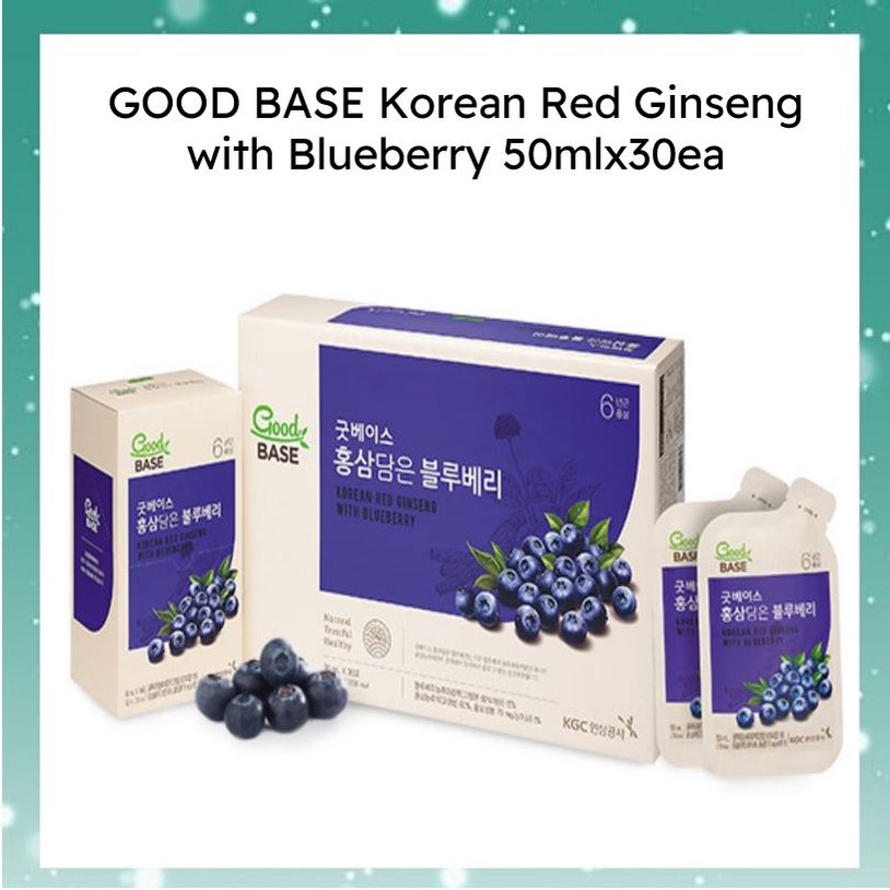 [Jung Kwan Jang]GOOD BASE Korean Red Ginseng with Blueberry(50mlx10ea ...