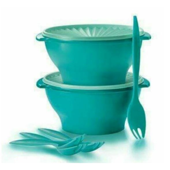 TUPPERWARE Servelier Bowl 3.8L (1pc) with Salad Fork (2pcs) | Shopee ...