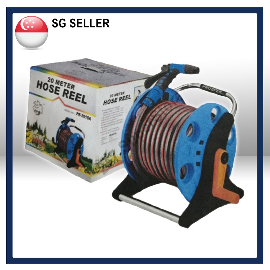 Hose Reel Set with 20M 30M Garden Hose | Shopee Singapore