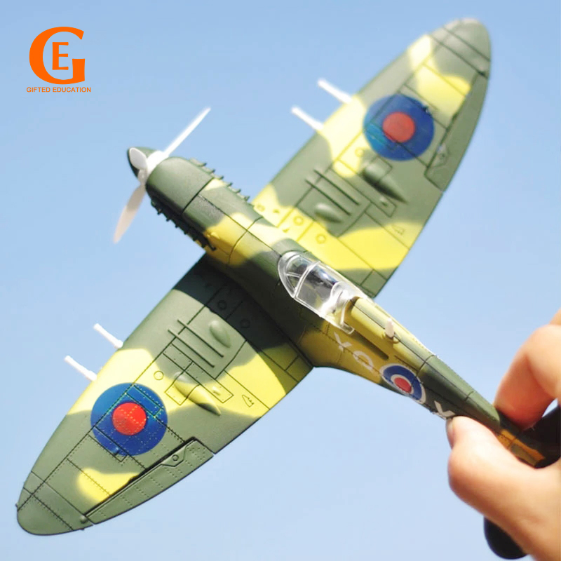 1/48 4D Diy Assemble UK Spitfire Fighter Model Plane Model Airplane ...