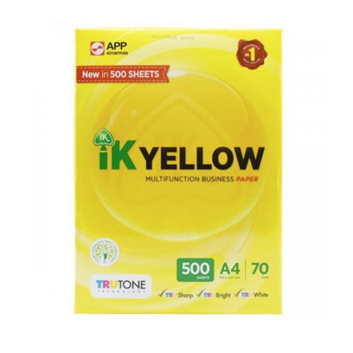 Ik Yellow A4 Paper (500 sheets) | Shopee Singapore