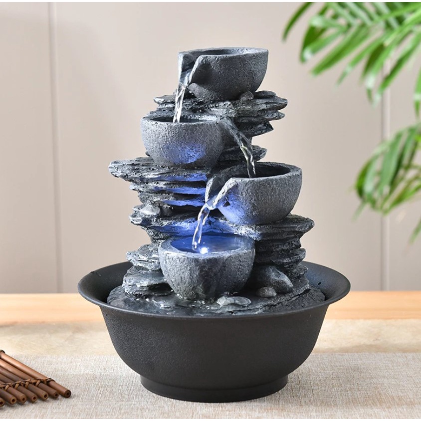 [DIRE] Flowing Water Decoration Modern Waterfall USA Feature Desktop ...
