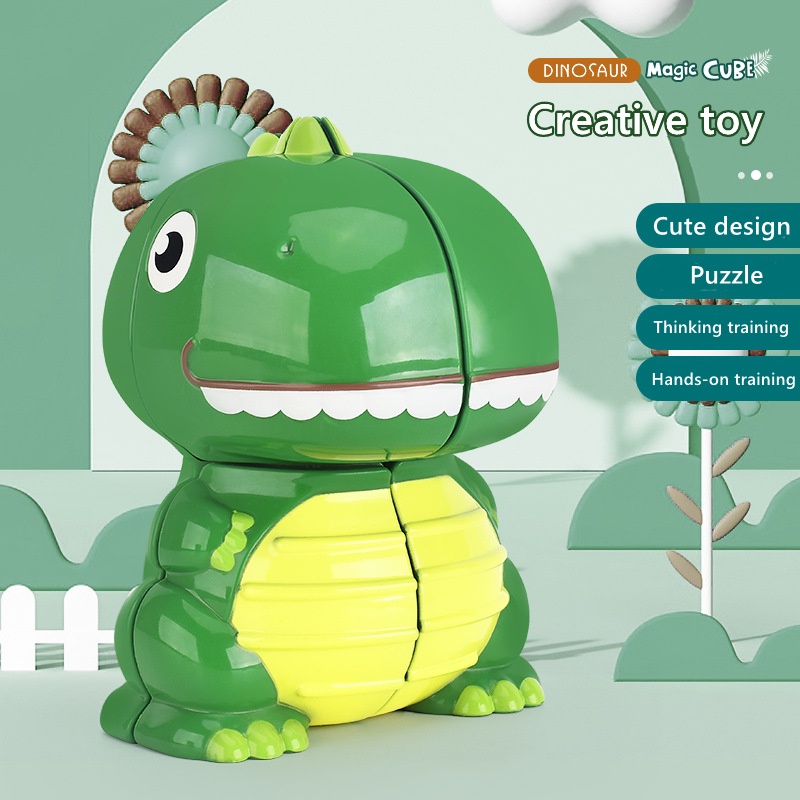 Dinosaur Magic Cube Toys Creative Cute Dinosaur Magic Puzzle Fun ...