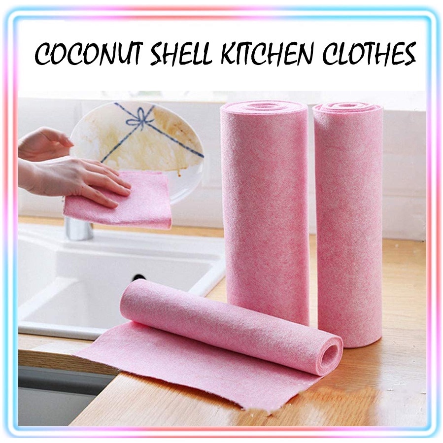 100% Natural Coconut Shell Fibre Washing Towel Kitchen Dish Cleaning ...