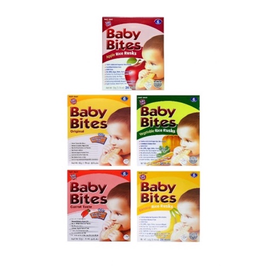 Baby Bites All Flavor 50g (24 Rusks) | Shopee Singapore
