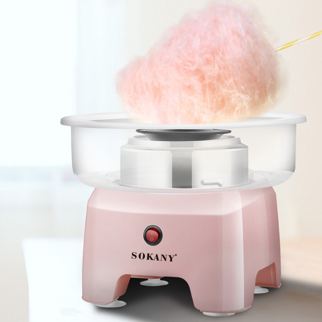 500W Electric DIY Sweet Cotton Candy Maker Portable Cotton Sugar Floss ...