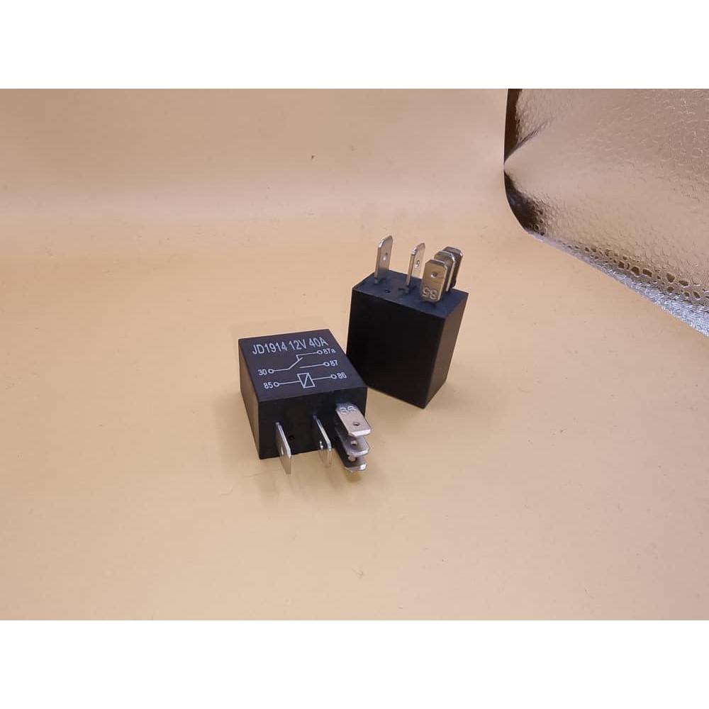 MICRO RELAY 5 PIN 12V 40A 87a (JD1914 12V 40A) | Shopee Singapore
