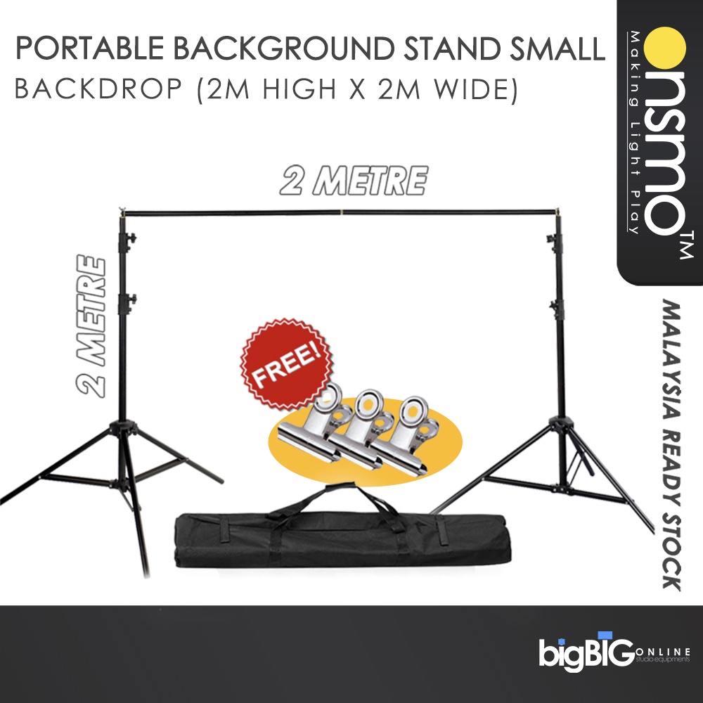 Onsmo Portable Background Stand Small for Background and Backdrop (2m ...