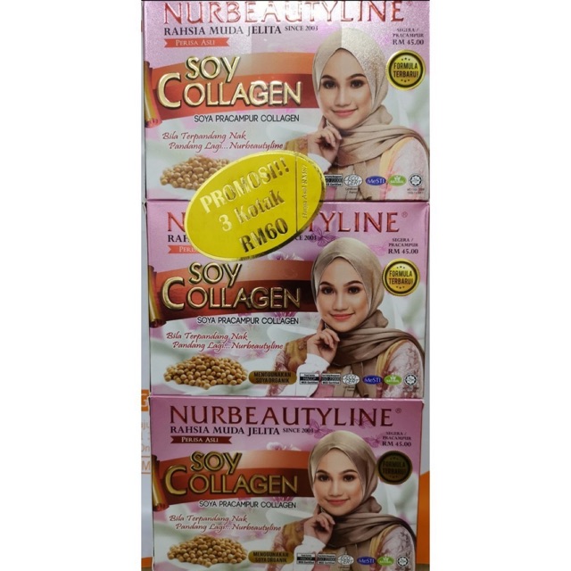 Nurbeautyline Soy collagen Asli (new packaging) | Shopee Singapore
