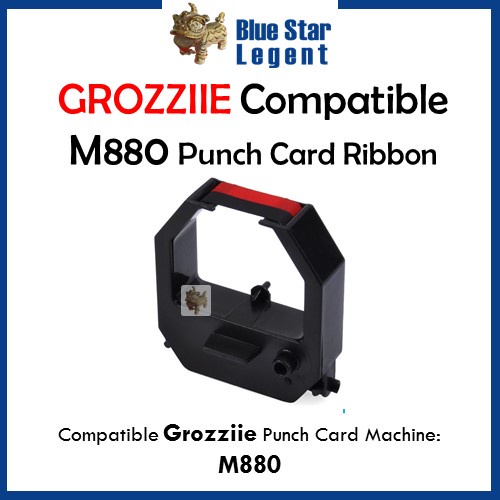 Compatible Grozziie M880 Time Attendance Punch Card Machine Ink Ribbon ...