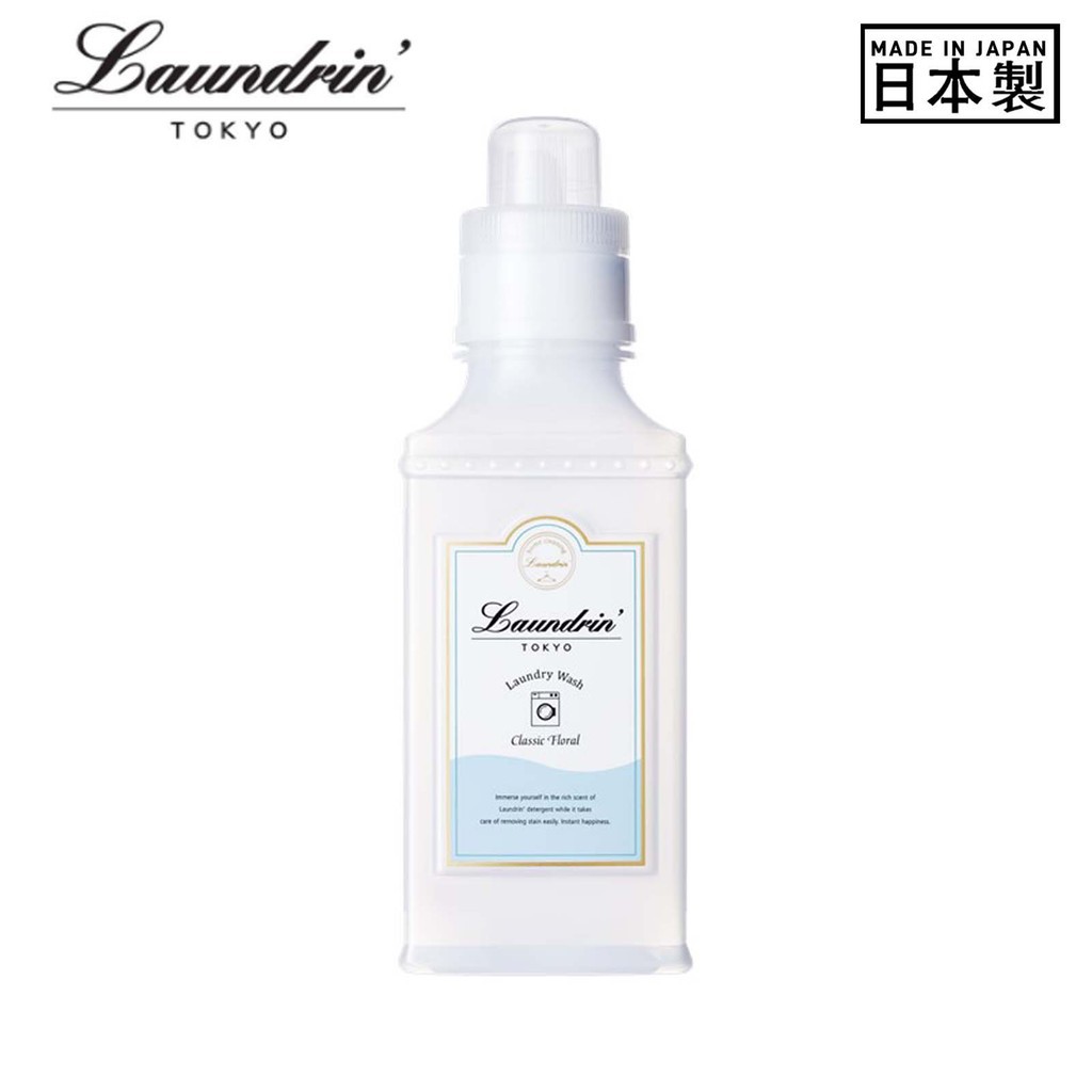 Laundrin Tokyo Japan Laundry Wash / Detergent Classic Floral 410g/Refill Pouch 720ml | Shopee ...