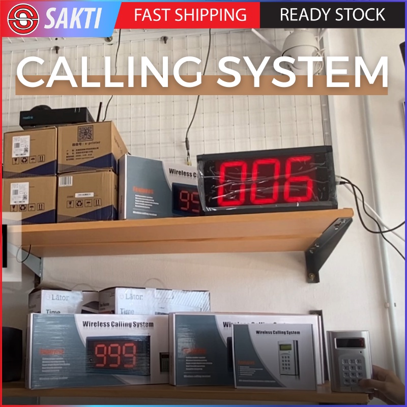 Restaurant Calling System Wireless Queue System Counter Wireless ...